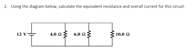 Solved 2. Using the diagram below, calculate the equivalent | Chegg.com
