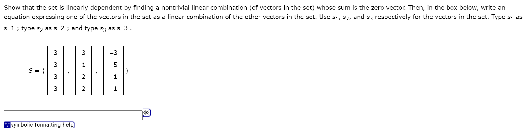 Solved Show that the set is linearly dependent by finding a | Chegg.com