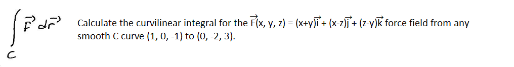 Solved ) ہے Calculate the curvilinear integral for the Flx, | Chegg.com