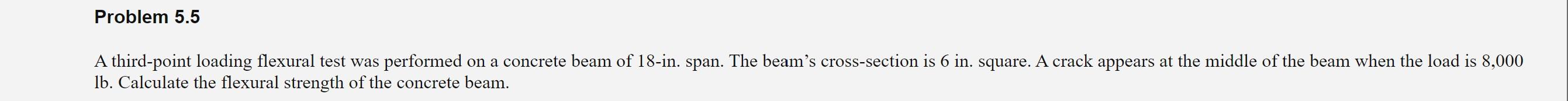 Solved A third-point loading flexural test was performed on | Chegg.com