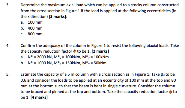 Draw the column interaction diagram for the following | Chegg.com
