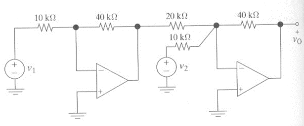 Solved Derive an expression for Vo in terms of the inputs V1 | Chegg.com