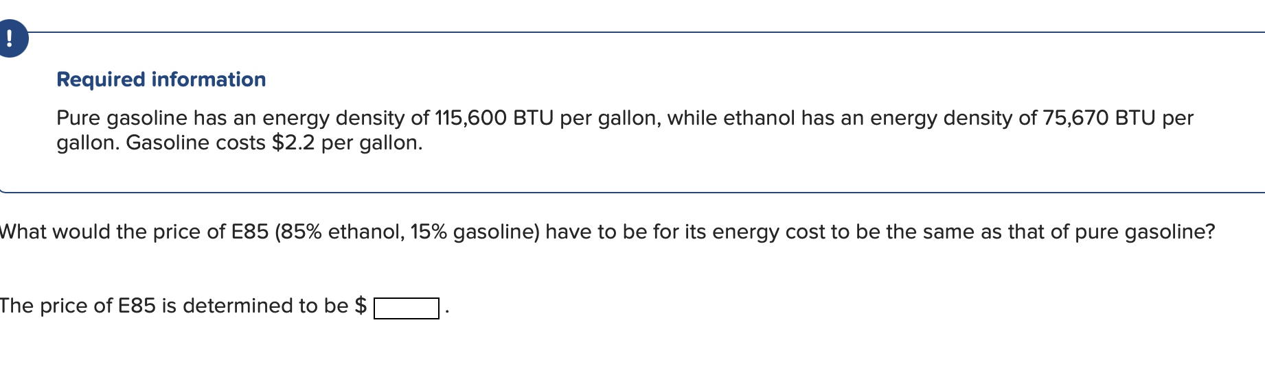 Solved Required information Pure gasoline has an energy | Chegg.com