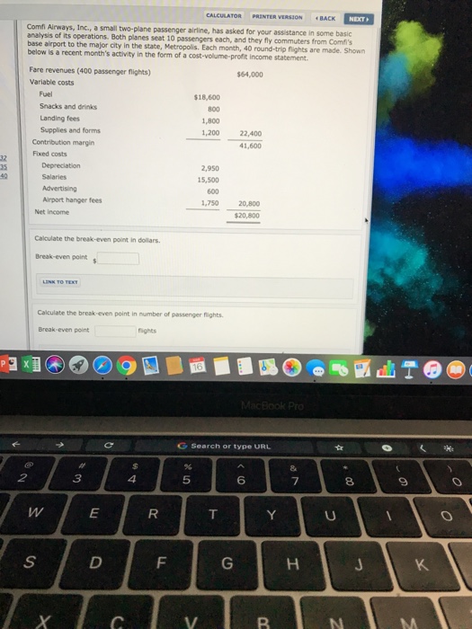 Solved CALCULATOR PRINTER VERSION BACK NEXT Mars Company | Chegg.com