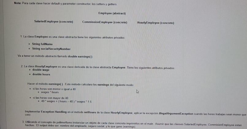 Solved Note: For each class make default and parameter | Chegg.com