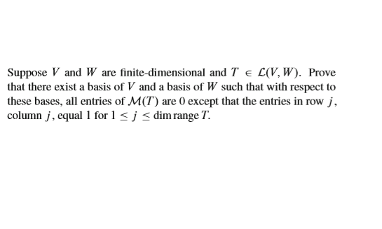 Solved Suppose V and W are finite-dimensional and T E L(V, | Chegg.com