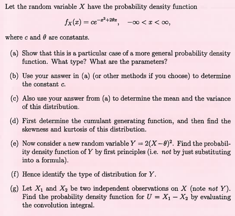 Solved Let the random variable X have the probability | Chegg.com