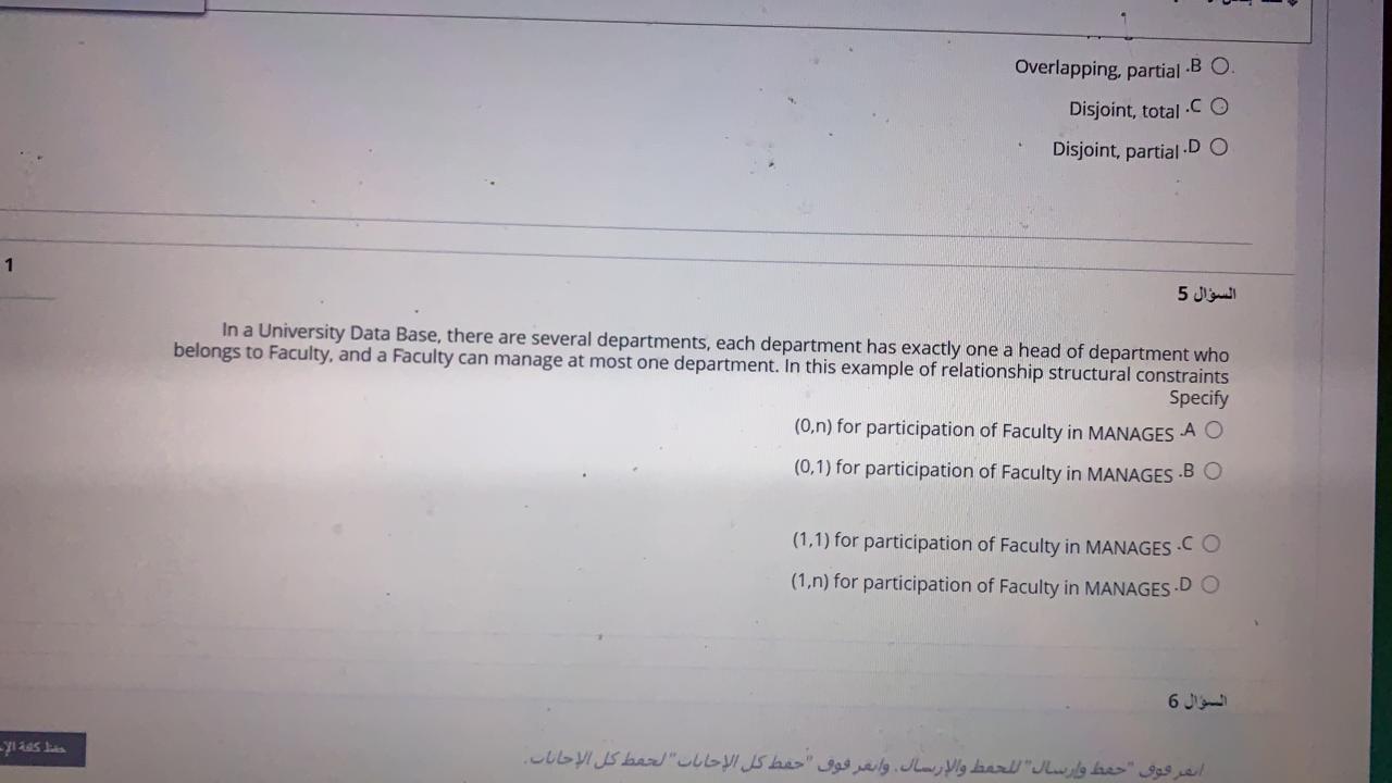 Solved Overlapping, partial-B O Disjoint, total.CO Disjoint, | Chegg.com