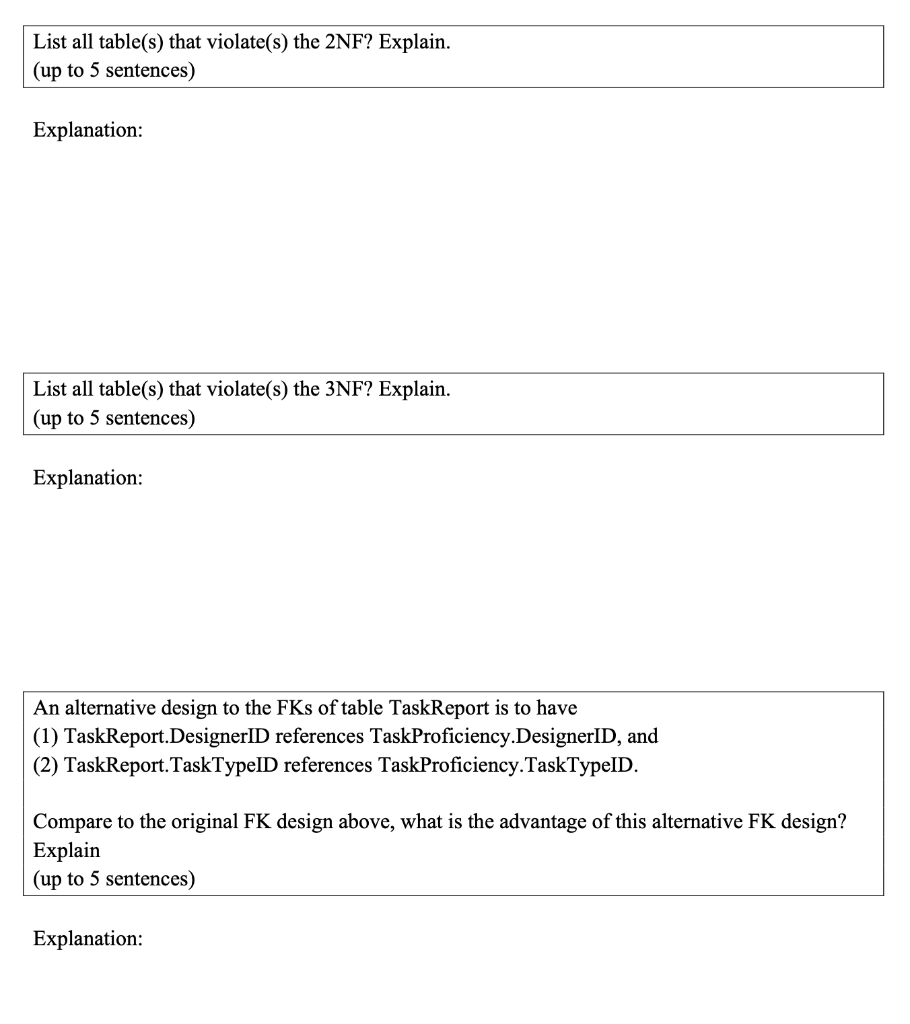 2nd Normal Form (2NF) and 3rd Normal Form (3NF) In | Chegg.com