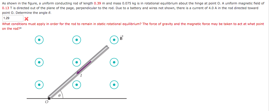 Solved As shown in the figure, a uniform conducting rod of | Chegg.com