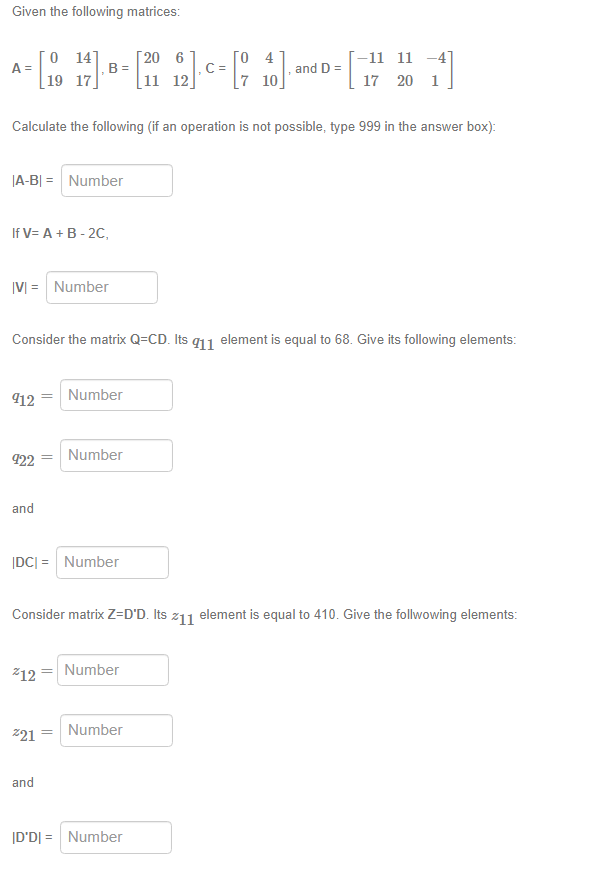 Solved Given the following | Chegg.com