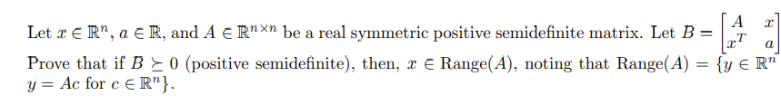 Solved Let \\( x \\in \\mathbb{R}^{n}, a \\in \\mathbb{R} | Chegg.com