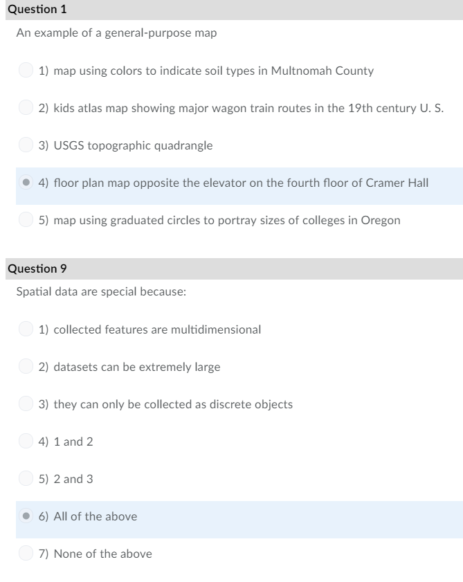 Solved Question 1 An example of a general-purpose map 1) map | Chegg.com