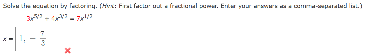 Solved Solve the equation by factoring. (Hint: First factor | Chegg.com