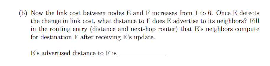 Solved Questions 1. (15 pts) Consider the network below. | Chegg.com