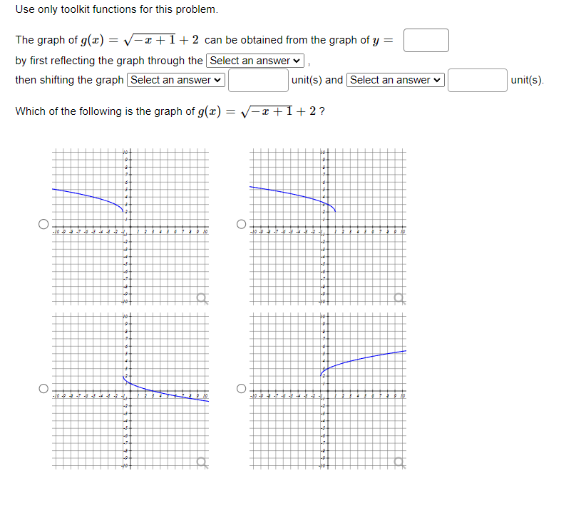 Solved Use only toolkit functions for this problem.The graph | Chegg.com