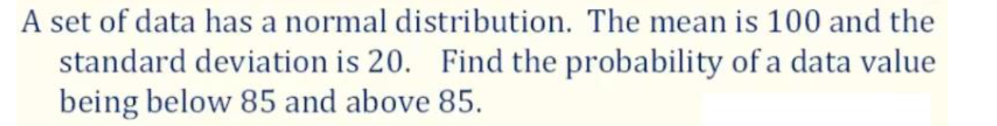 Solved A set of data has a normal distribution. The mean is | Chegg.com