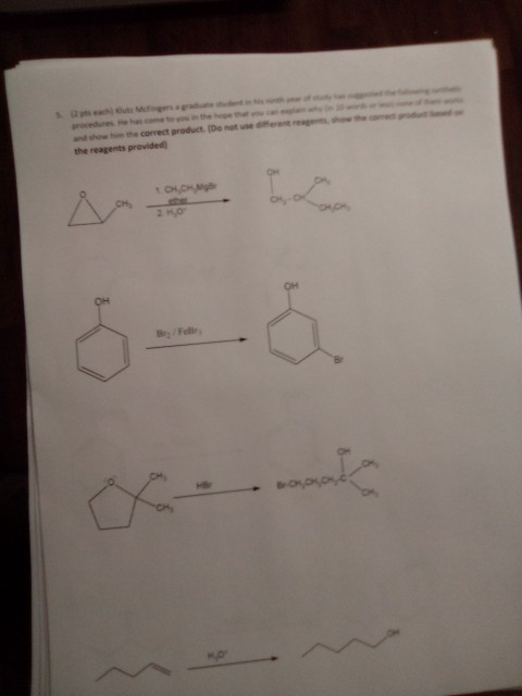 Solved r correct product. Det e the reagents provided 1 CUCH | Chegg.com
