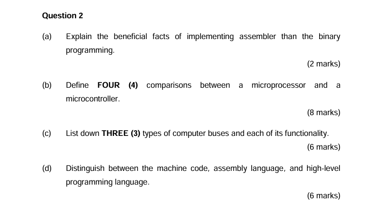 Solved Question 2(a) ﻿Explain the beneficial facts of | Chegg.com
