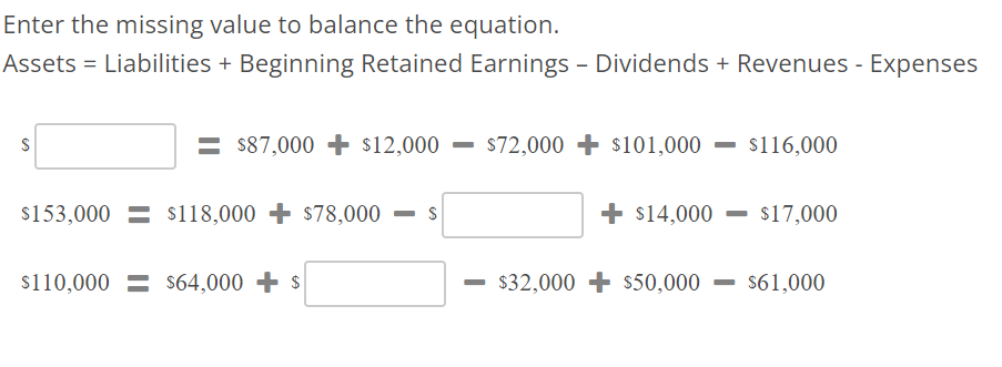 Solved Enter the missing value to balance the equation. | Chegg.com