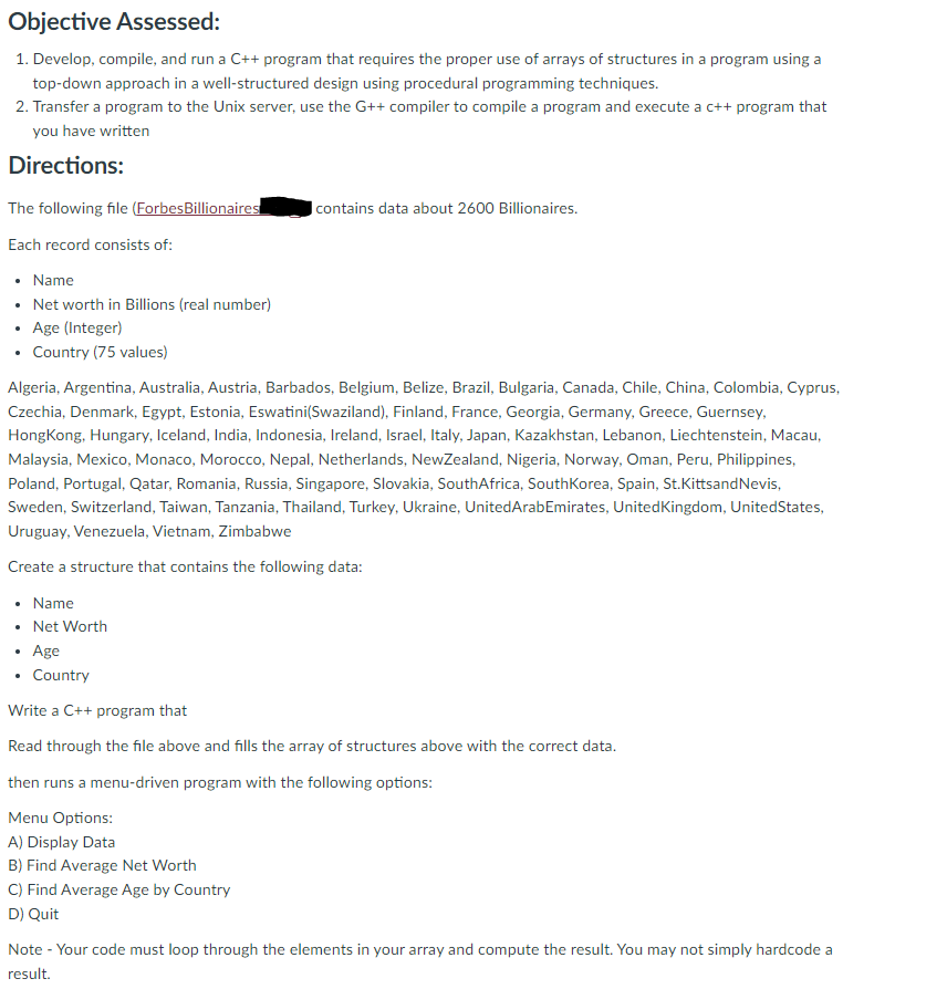 Solved Objective Assessed: 1. Develop, compile, and run a | Chegg.com