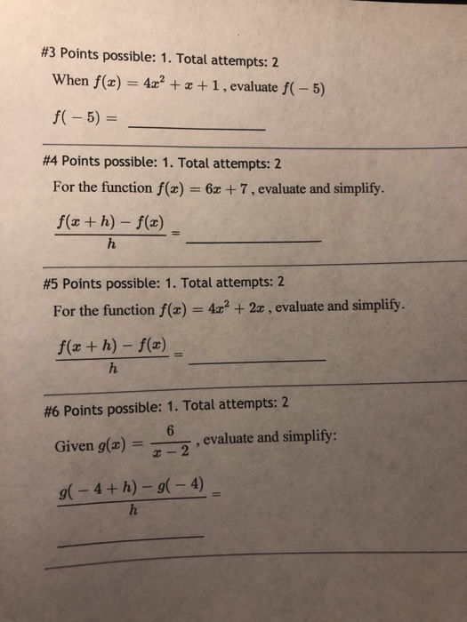 Solved #3 Points possible: 1 . Total attempts: 2 When f(x) | Chegg.com