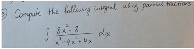 Solved Compute the following integral using partial | Chegg.com
