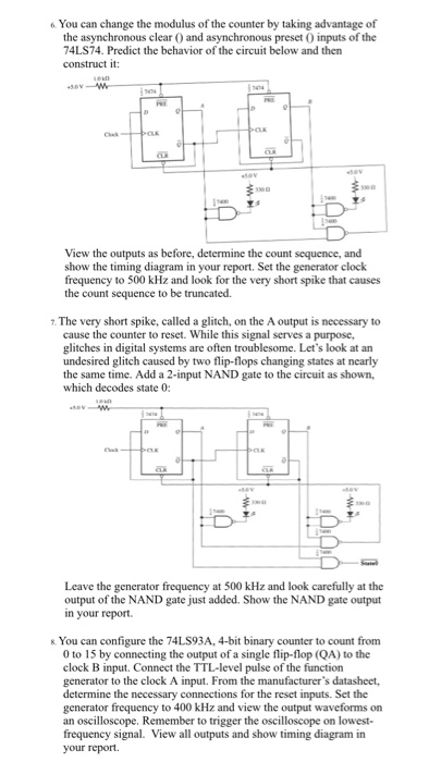 3 Theory Digital counters are classified as either | Chegg.com