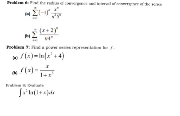 Solved Find the radius of convergence and interval of | Chegg.com