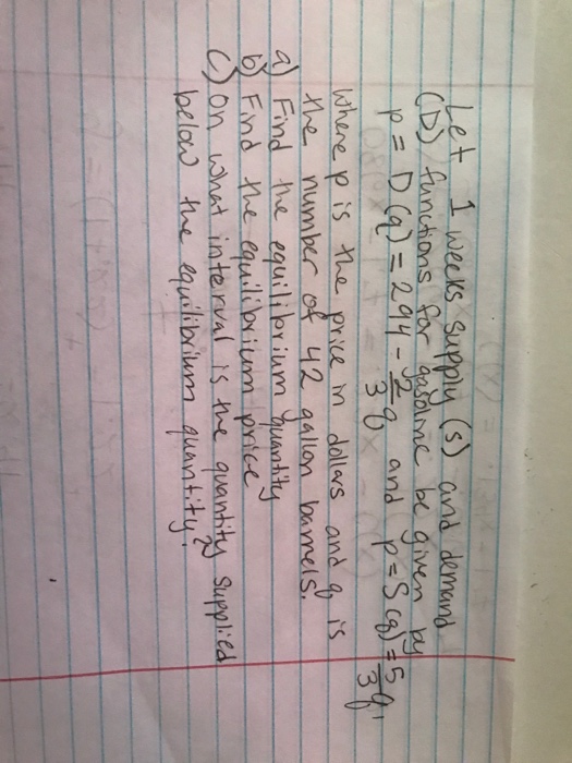 Solved e m dollaes and Find the eq number-of- uilibri pree | Chegg.com