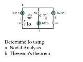 Solved 1 22 22 20 10/90 V 0 0 2 10 www Io 19 3 Determine Io | Chegg.com