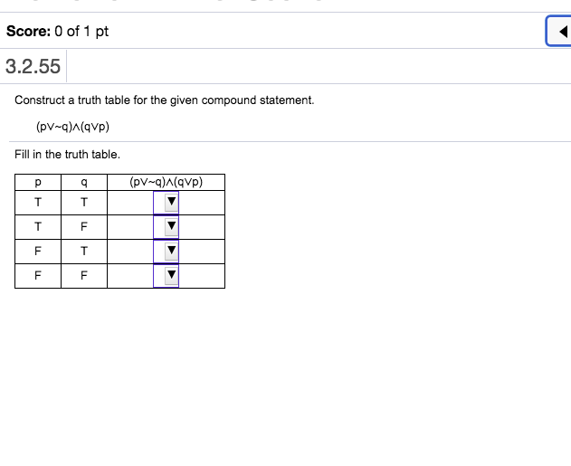 solved-score-0-of-1-pt-3-2-55-construct-a-truth-table-for-chegg