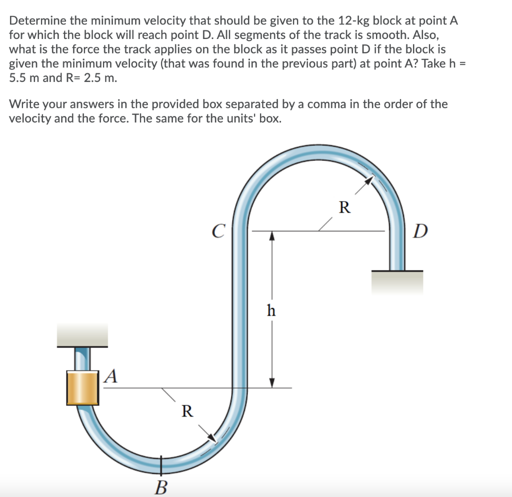 Solved Determine the minimum velocity that should be given | Chegg.com