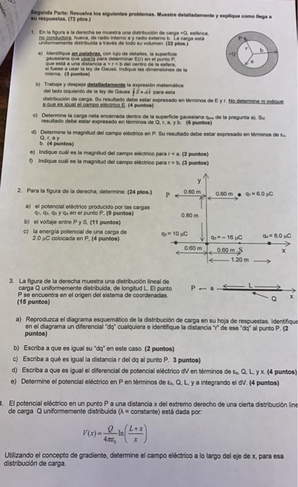 Segunda Parte: Resuelva los sigulentes problemas. | Chegg.com Segunda Parte: Resuelva los sigulentes problemas. | Chegg.com