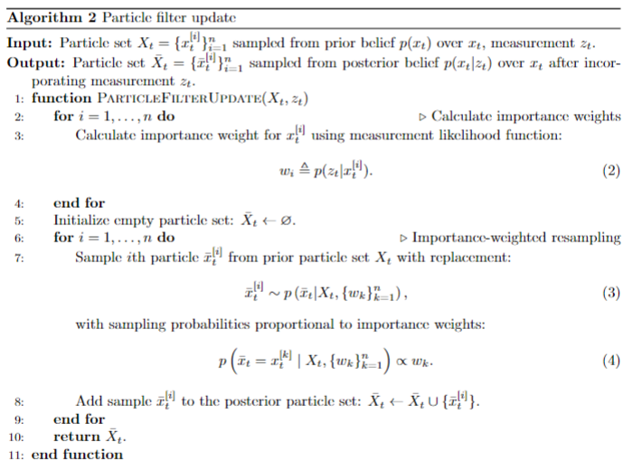 Input: Particle set Xt={xt[i]}i=1n sampled from | Chegg.com