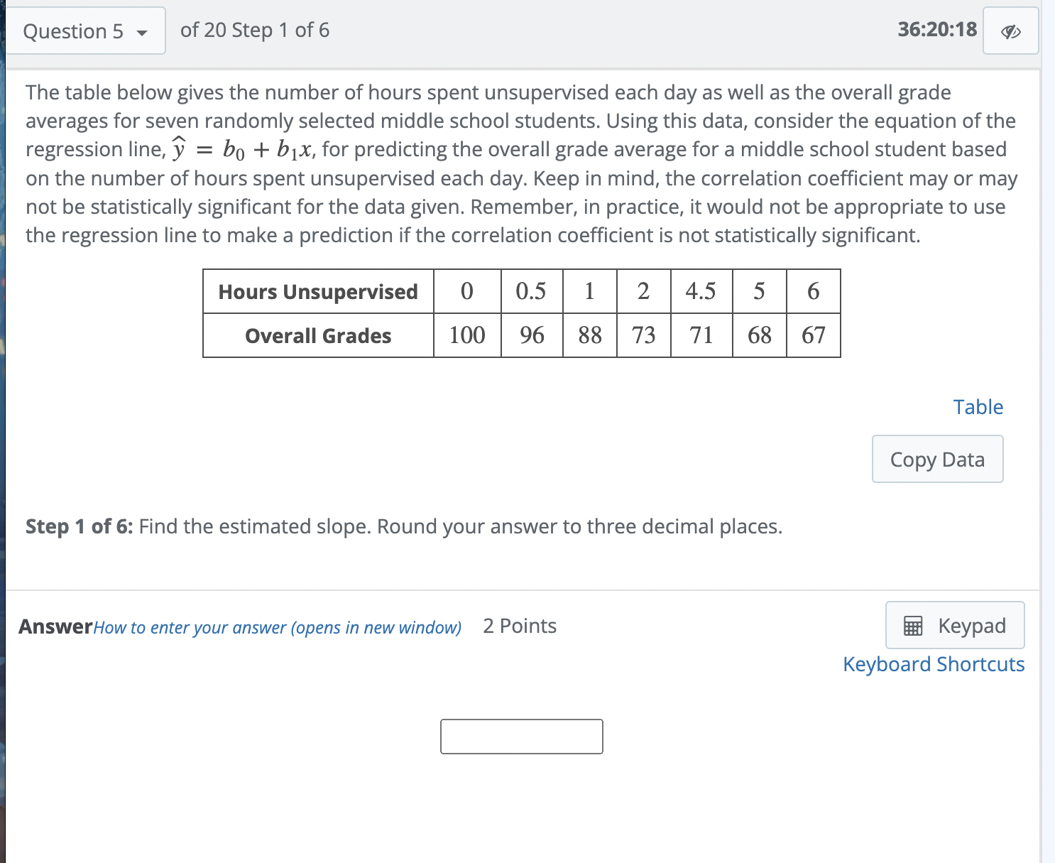 Solved The table below gives the number of hours spent | Chegg.com