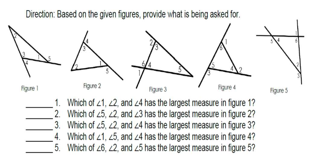 Solved Direction: Based on the given figures, provide what | Chegg.com