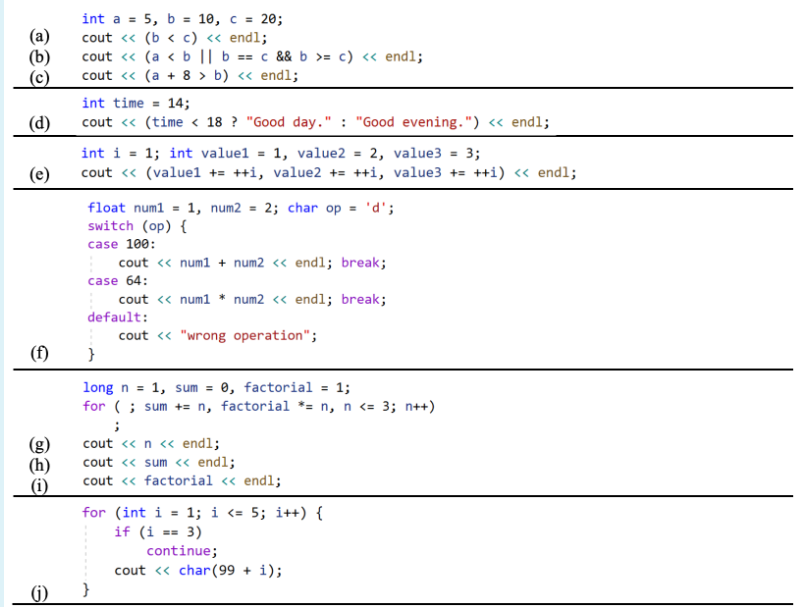 Solved C++ Please show the corresponding output result. Use | Chegg.com