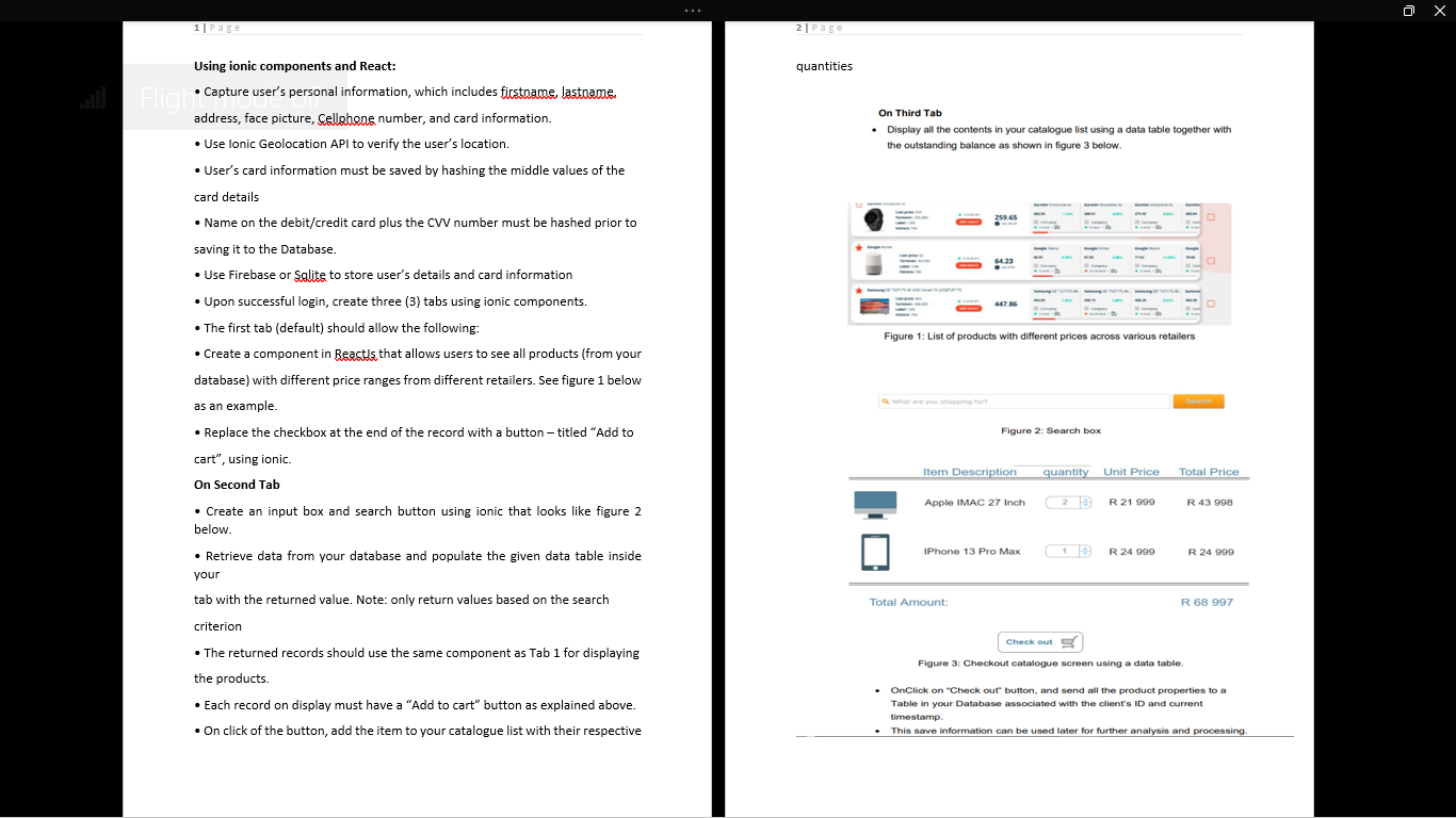 Using ionic components and React: quantities - | Chegg.com