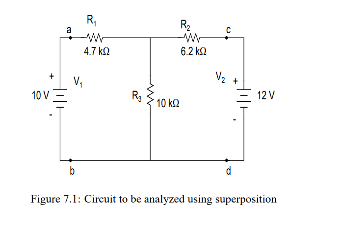 Solved Using Superposition calculate the voltage across each | Chegg.com