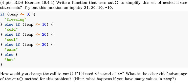 Solved (4 pts, RDS Exercise 19.4.4) Write a function that | Chegg.com