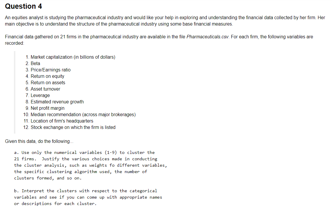 Solved Please answer question a and b. Please include all | Chegg.com