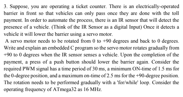 Solved For ATMega32 chip, solve the following problem in | Chegg.com