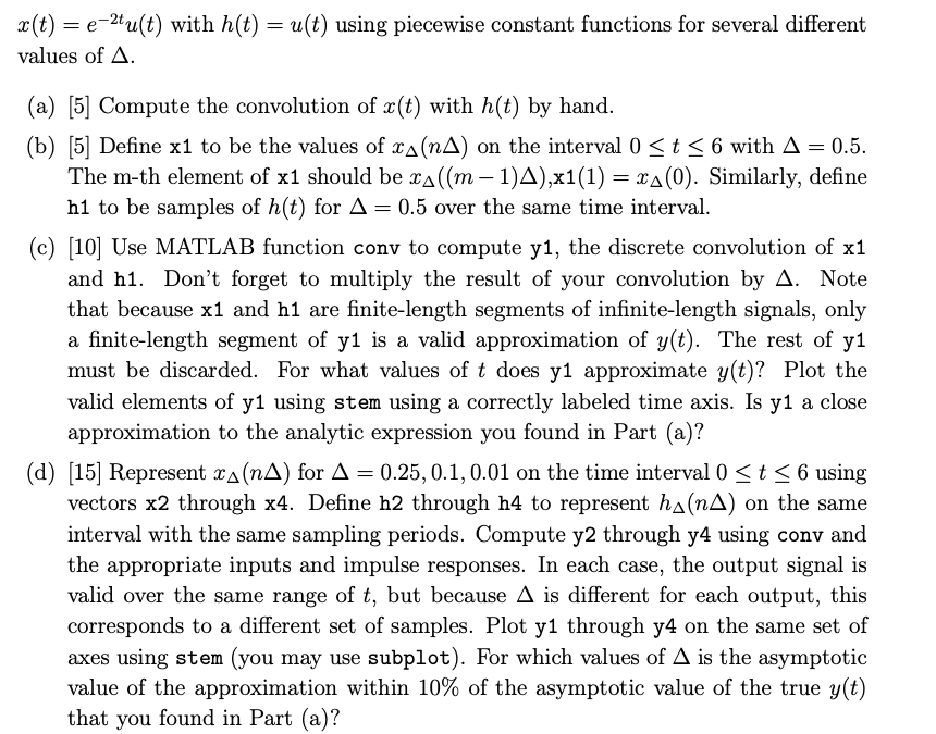 Solved 2. [35] In this exercise, you will compute numerical | Chegg.com