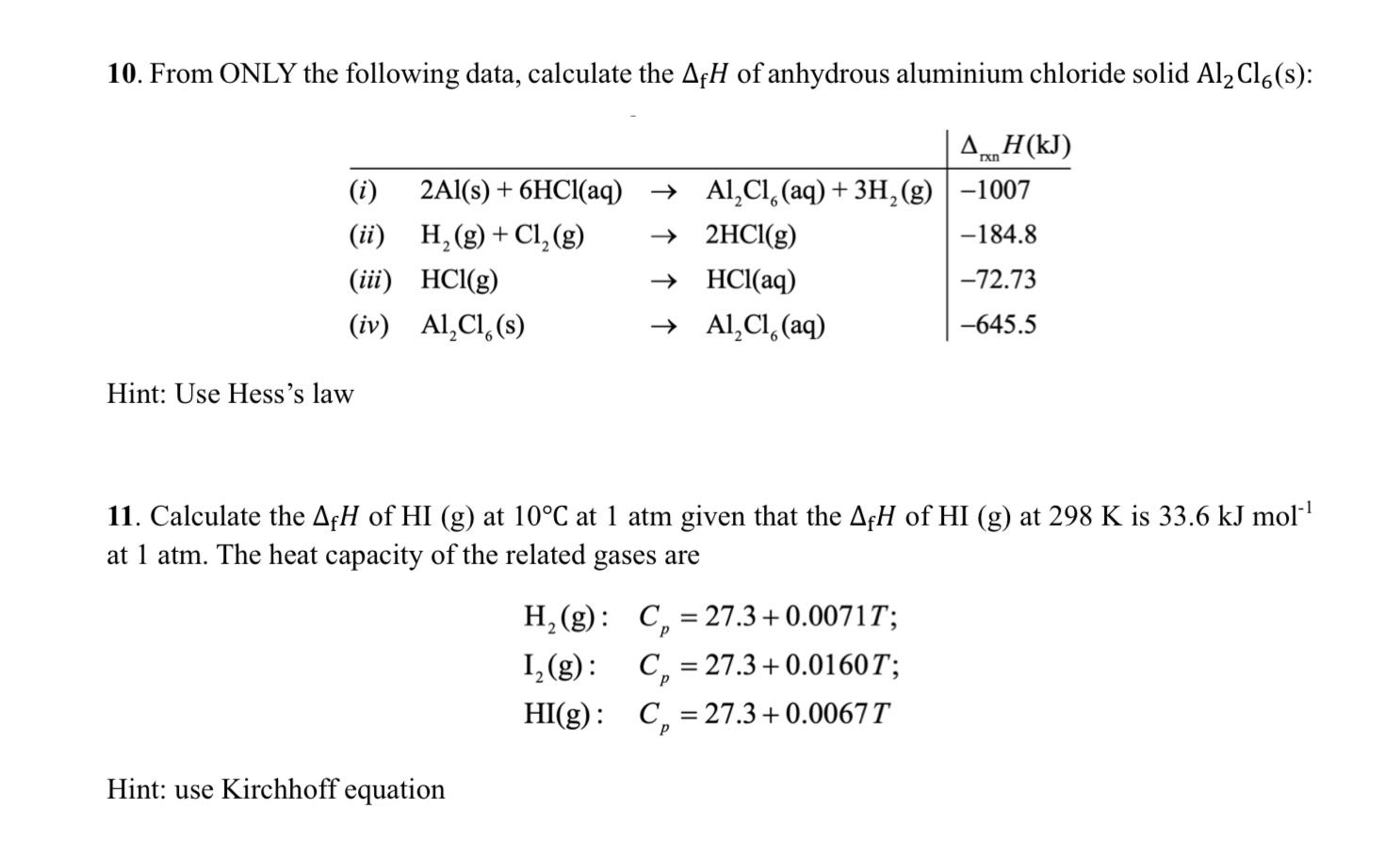 Pls solve the two questions. | Chegg.com