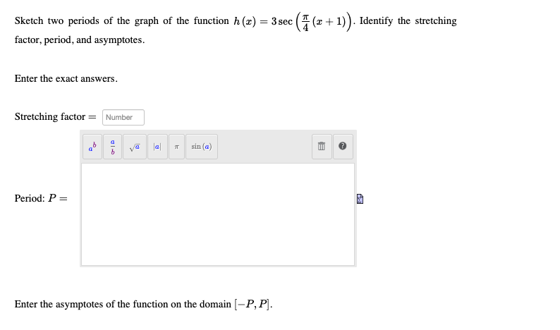 Solved Sketch two periods of the graph of the function | Chegg.com