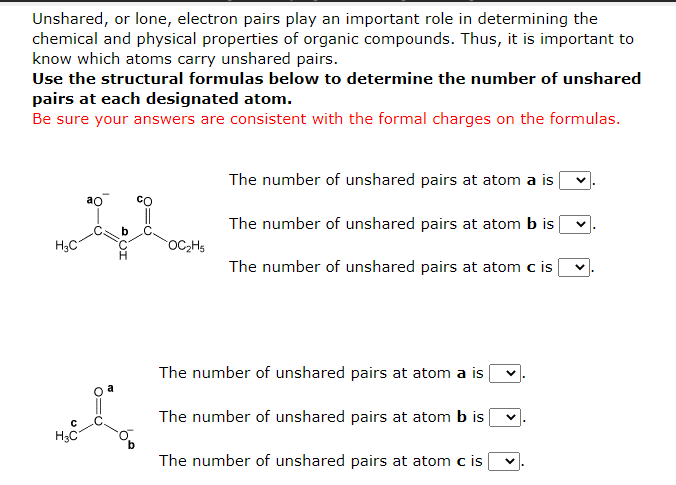 Solved Unshared, or lone, electron pairs play an important | Chegg.com