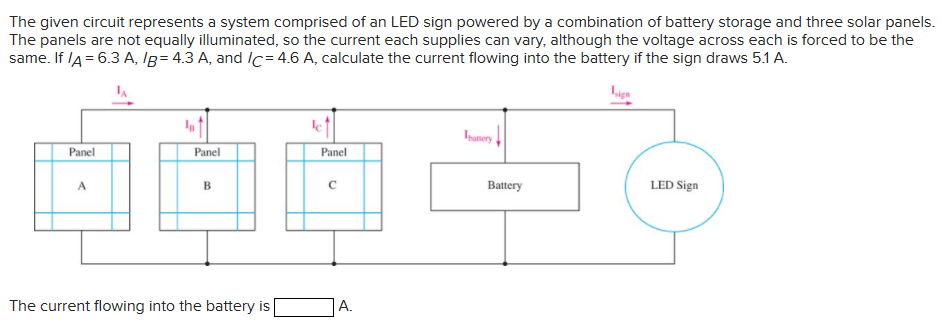 Solved The given circuit represents a system comprised of an | Chegg.com