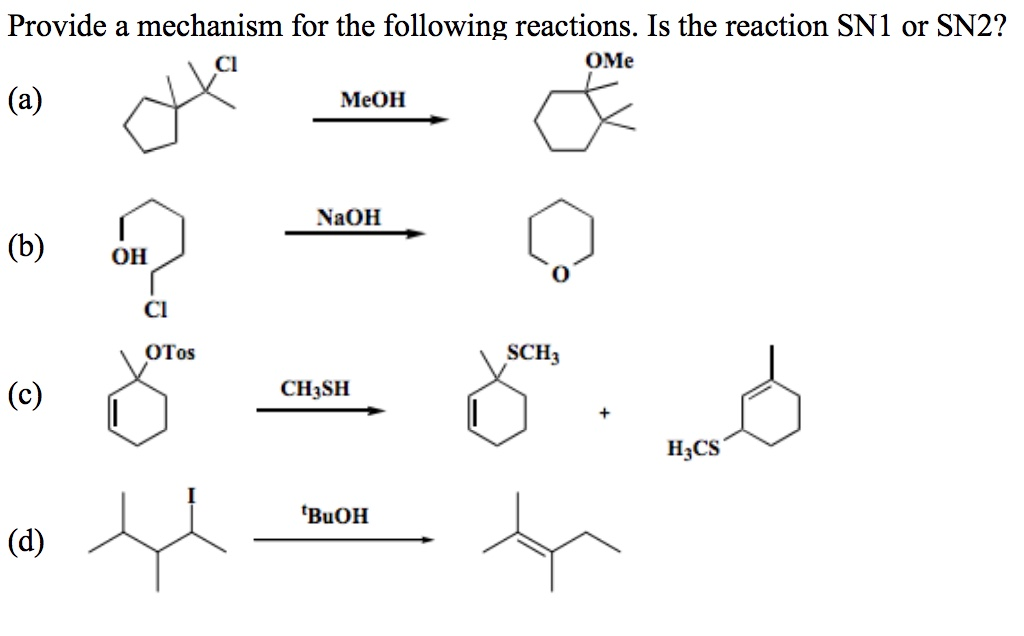 Solved Provide a mechanism for the following reactions. Is | Chegg.com