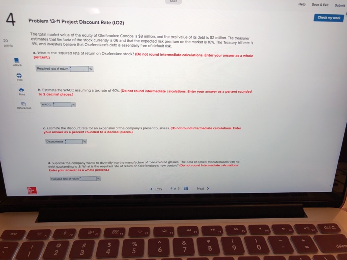 Solved Help Save&Exlt Sumt Check my work Problem 13-11 | Chegg.com